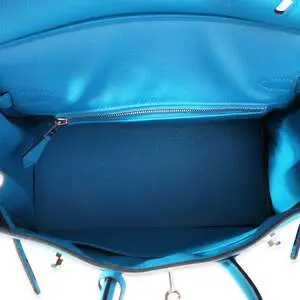 Hermès Togo Birkin 25 Phw - Blue