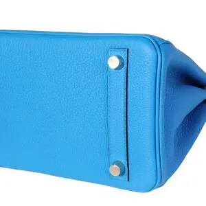 Hermès Togo Birkin 25 Phw - Blue
