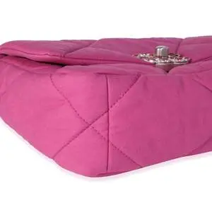 Chanel Quilted Cotton Flap Bag - Pink
