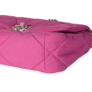 Chanel Quilted Cotton Flap Bag - Pink