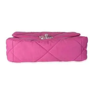 Chanel Quilted Cotton Flap Bag - Pink
