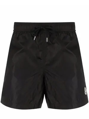 Moncler Logo Swimshorts - Black