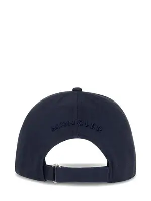 Moncler Logo Cotton Baseball Cap