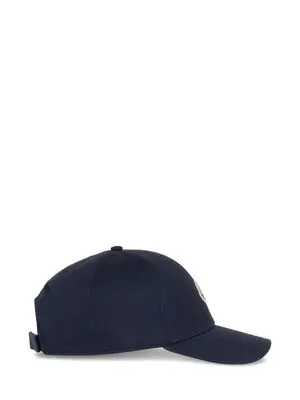 Moncler Logo Cotton Baseball Cap