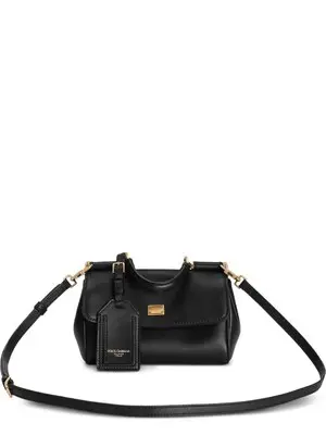 Dolce & Gabbana My Sicily Leather Handbag - Black