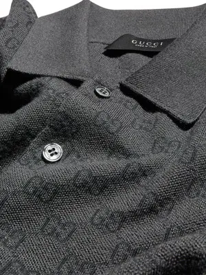 Gucci Wool And Silk Polo Shirt