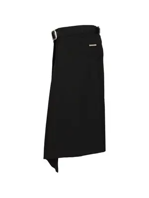 Attico Wool Midi Skirt
