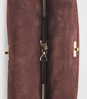 Sandro Mini Suede Le Grand Bazaar Top-handle Bag - Brown
