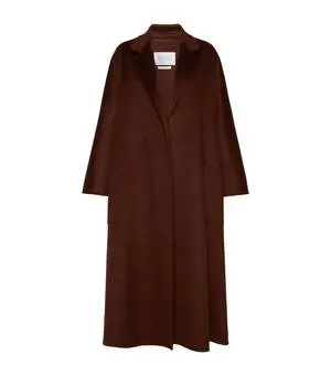 Max Mara Cashmere Ludmilla Wrap Coat - Burgundy