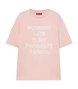 Max & Co. Cotton Slogan T-shirt - Pink