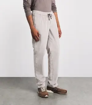 Sease Corduroy Slim Trousers - Grey