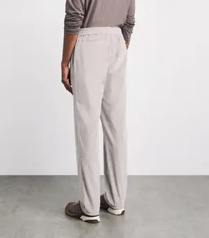 Sease Corduroy Slim Trousers - Grey