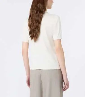 Max Mara Silk-cotton Polo Shirt