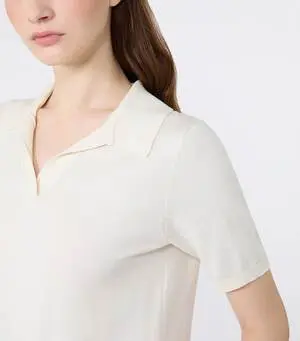 Max Mara Silk-cotton Polo Shirt