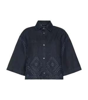 Max Mara Alare Denim Shirt - Navy