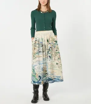 Max Mara Cropped 3/4 Sleeve Cardigan