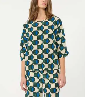 Max Mara Silk Printed Blouse
