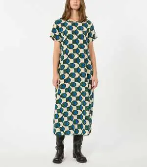 Max Mara Printed Silk Midi Dress