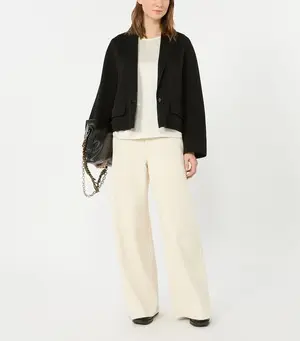 Max Mara Satin Short-sleeve Blouse