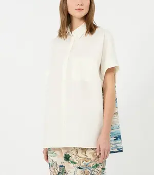 Max Mara Cotton-silk Printed Shirt