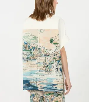 Max Mara Cotton-silk Printed Shirt
