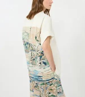 Max Mara Cotton-silk Printed Shirt
