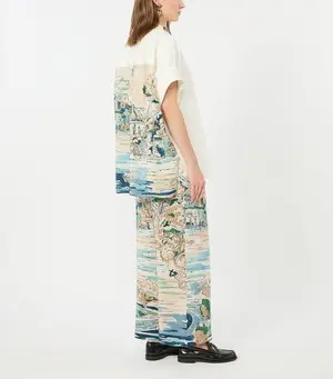 Max Mara Cotton-silk Printed Shirt