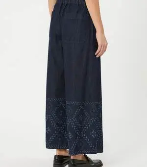 Max Mara Printed Wide-leg Jeans
