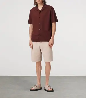ALLSAINTS Organic Cotton Hudson Shirt - Red