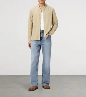 ALLSAINTS Cotton Corduroy Birchwood Shirt - Brown