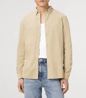 ALLSAINTS Cotton Corduroy Birchwood Shirt - Brown