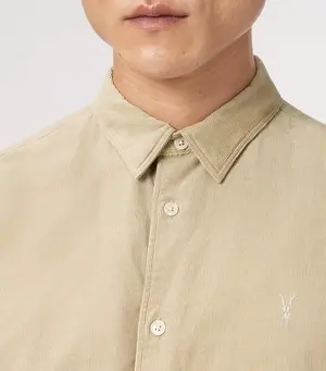 ALLSAINTS Cotton Corduroy Birchwood Shirt - Brown