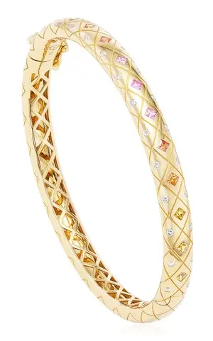 ORLY MARCEL 18k Yellow Gold Bliss Bangle - Pink