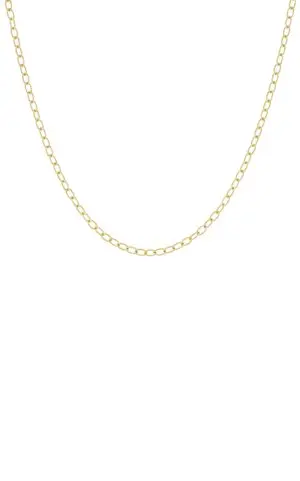 ORLY MARCEL 18k Yellow 18" 3mm Textured Oval Chain - Gold