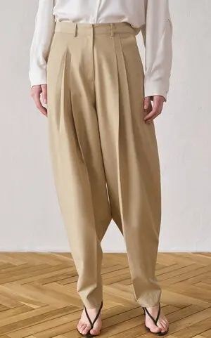 Source Unknown Roanna Button Cuff Straight Leg Trousers