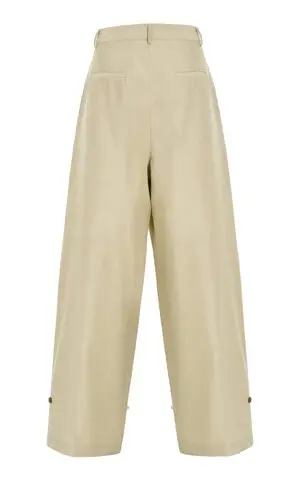 Source Unknown Roanna Button Cuff Straight Leg Trousers