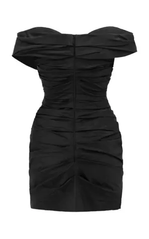 Alex Perry Off-shoulder Taffeta Mini Dress