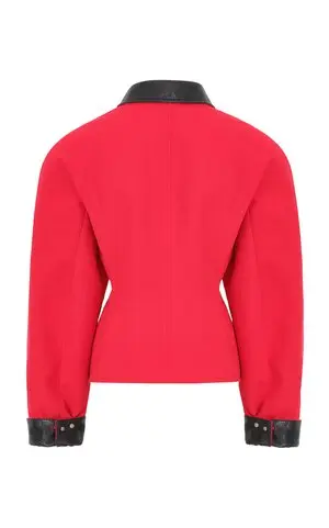 Source Unknown Vastra Hourglass Work Cotton Jacket - Red
