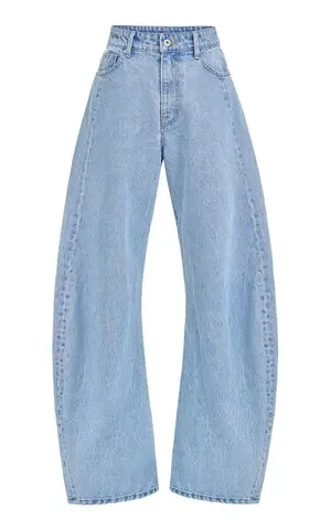 Source Unknown Elsy Barrel-Leg Jeans Light Blue