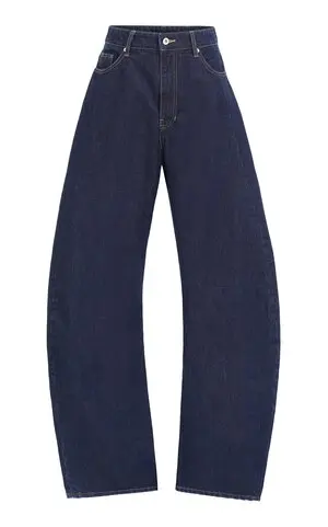 Source Unknown Elsy Barrel-leg Jeans - Navy