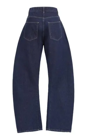 Source Unknown Elsy Barrel-leg Jeans - Navy