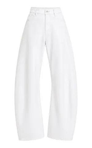 Source Unknown Elsy Barrel-Leg Jeans White