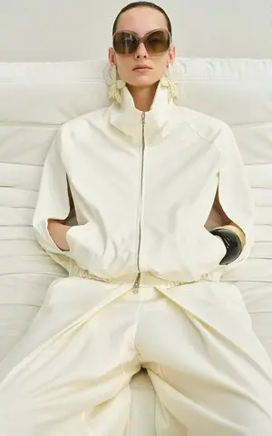 Source Unknown Leroy Box-pleat Straight Leg Trousers