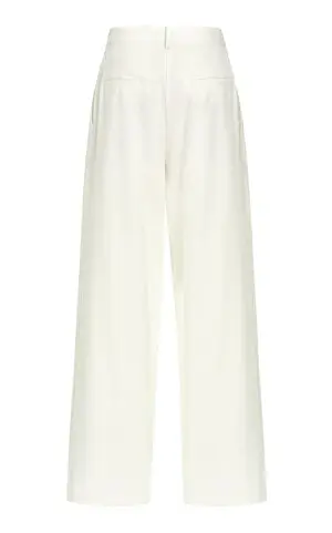 Source Unknown Leroy Box-pleat Straight Leg Trousers