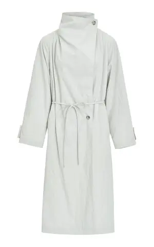 Source Unknown Cicero Funnel Neck Coat - Grey
