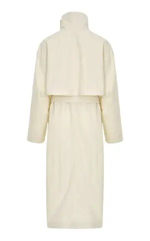 Source Unknown Helga Double Layer Cotton-blend Trench Coat - White