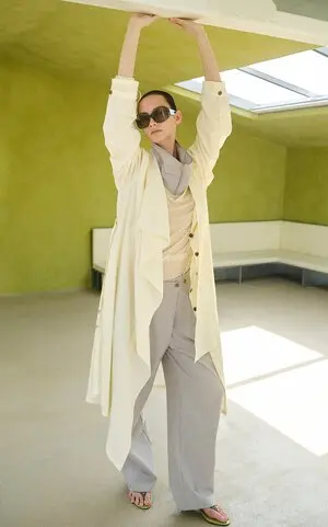 Source Unknown Nitra Scarf-lapel Coat