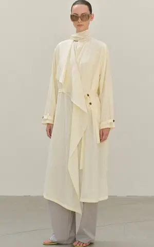 Source Unknown Nitra Scarf-lapel Coat