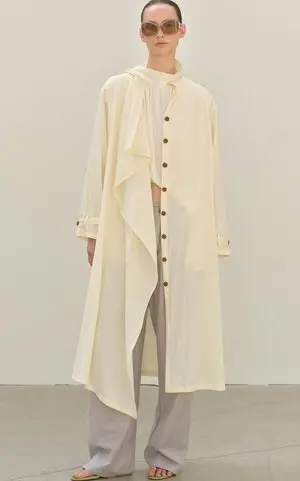 Source Unknown Nitra Scarf-lapel Coat