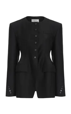 Source Unknown Adine Hourglass Blazer - Black
